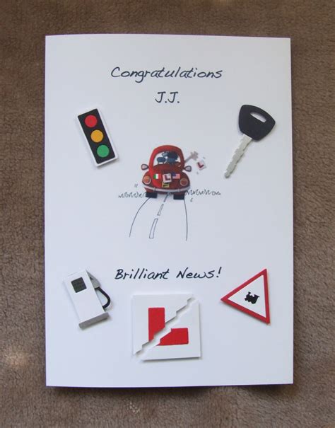 Handmade Driving Test Pass Card