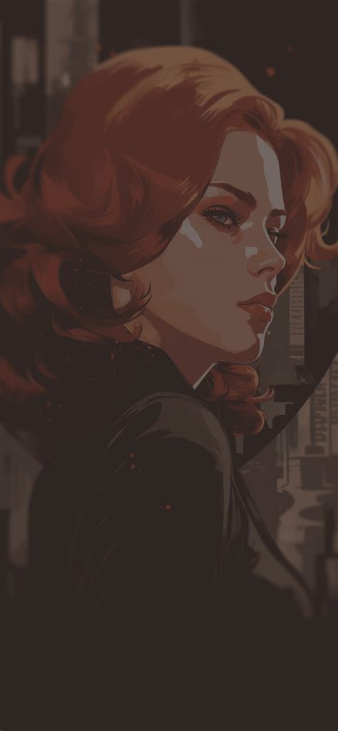 Marvel Black Widow Art Wallpaper Black Widow Wallpaper Iphone