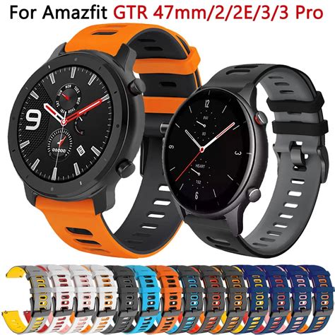 Pulseira De Rel Gio De Silicone Para Xiaomi Huami Amazfit GTR Mm E Stratos