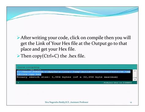 Arduino Simulation Procedure Ppt