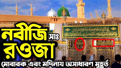 নবীজির রওজা মোবারক মদিনা শরীফ মসজিদে নববী Madinah Sorif