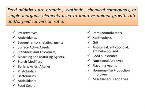 Unit 23 Feed Additives In Rations For Livestock And Poultrypptx