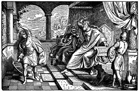 Saul Tries To Kill David With His Javelin Clipart Etc