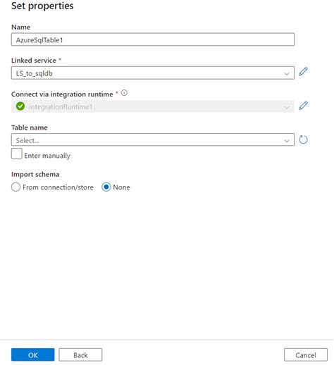 Azure Data Factory Copy Data Activity Schema Import Failed Please