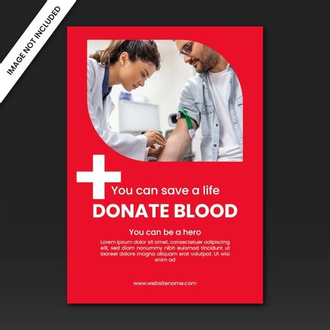 Premium Vector Blood Donation Flyer Vector Template