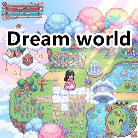 Dreamy World Pixel Art Tileset Pack By Cute Sckr