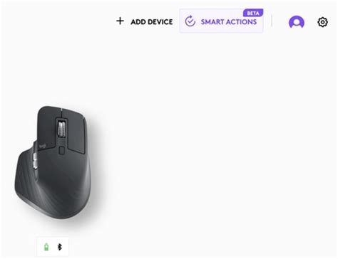 how do i access smart actions in logi options logitech support