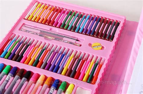 Купить Детский набор для рисования 208 предметов Набор для детского творчества в чемодане