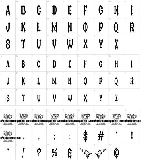 Thunder Inferno Font Download