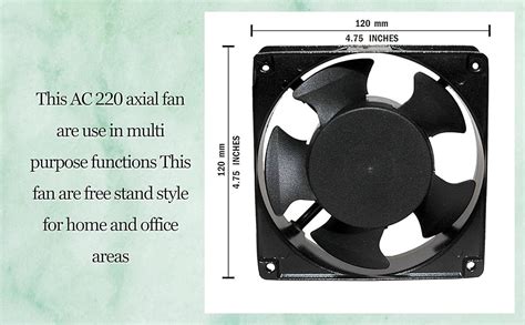 220v Ac Power Cooling Fan 670x670x2 Inch Axial Aluminium Fan
