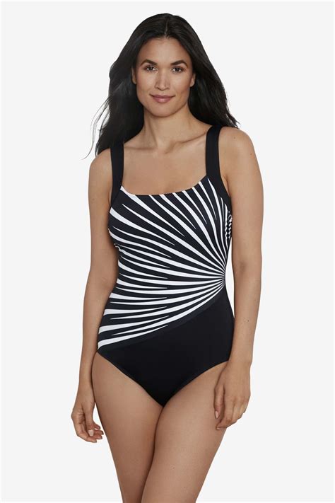 Shape Solver Sport By Penbrooke Sport Illusion Tank One Piece Swimsuit