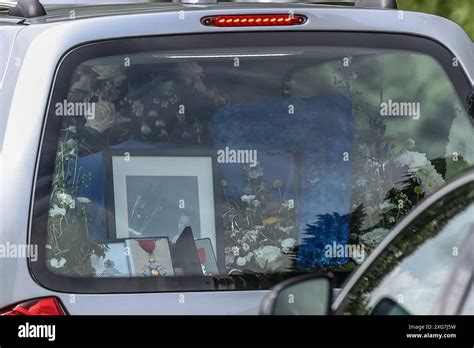 Robs Cbe Medal And A Photo In The Back Window Of His Funeral Car