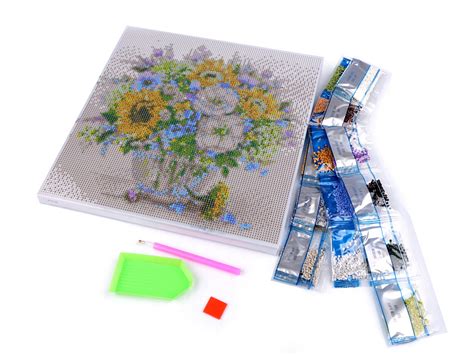 Kit créatif Peinture au diamant avec cadre Mercerie et Tissus STOKLASA