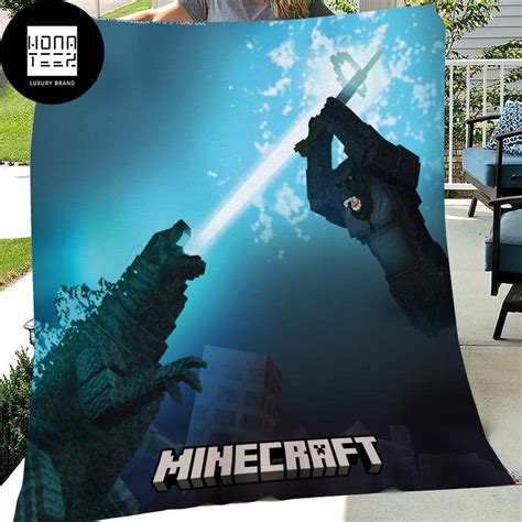 Godzilla X Kong The New Empire Minecraft Collab Event Fan Ts Fleece
