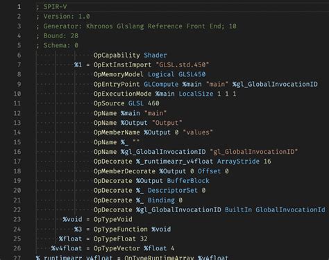 Github Penguinliongvscode Spvasm Spir V Assembly Syntax