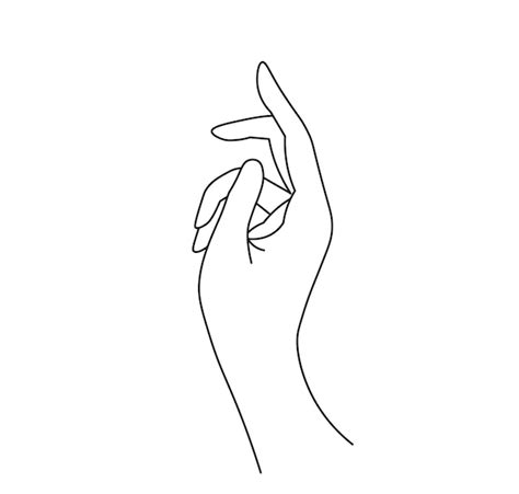 Premium Vector Female Hand And Gestures Icons Logos Emblems Signs In