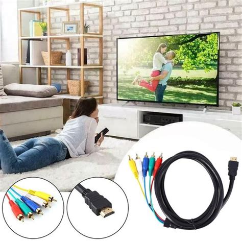 Hdmi Male To 5 Rca Rgb Ypbpr Audio Av Component Convertor Cable Lead Best Ebay