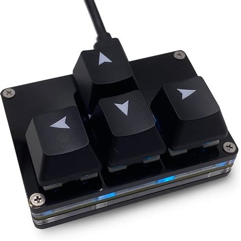 BTXETUEL Mini 4 Key Keypad WASD Arrow Key Keycaps Keyboard One Handed