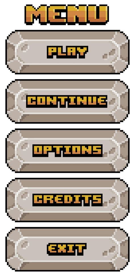 픽셀 아트 게임 Ui 이미지 Freepik에서 무료 다운로드