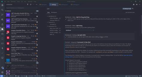 Enable Use Split Json Configuration Cannot Open Setting In Json File