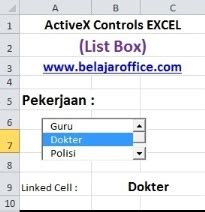 Membuat List Box ActiveX Excel VBA Belajar Office