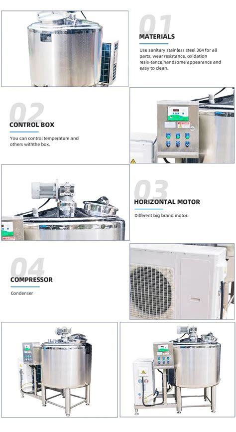 Stainless Steel Industrial Milk Pasteurization Device 300l Mixer