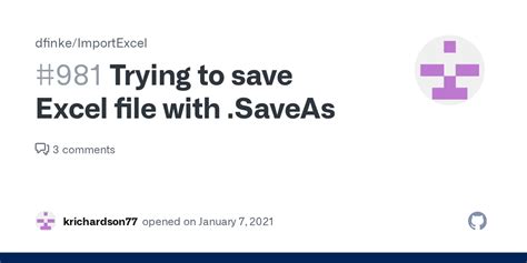 Trying To Save Excel File With Saveas · Issue 981 · Dfinke