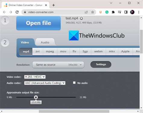 How To Convert MP4 To HEVC In Windows 11 10