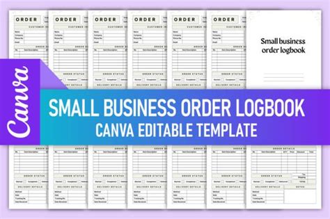 Small Business Order Logbook Canva Kdp Graphic By Rahimaartwork077 · Creative Fabrica