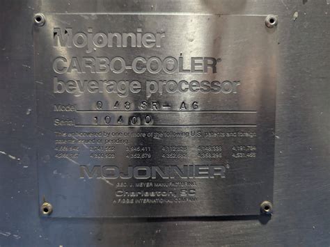 Used Mojonnier Q48sr Ag Carbo Cooler For Sale At Steep Hill Equipment