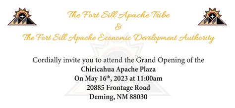 Celebrate With Us Chiricahua Chiricahua Apache Plaza