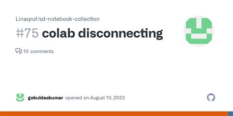 Colab Disconnecting Issue Linaqruf Sd Notebook Collection Github