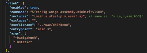 Link Order Cannot Be Set · Issue 259 · Prb28vscode Amiga Assembly · Github