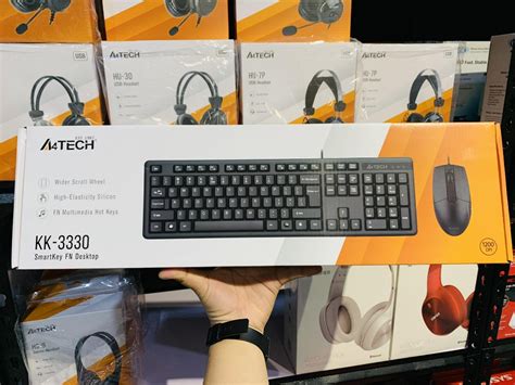 A4tech Kk 3330 Keyboard And Mouse Combo Black Usb On Carousell