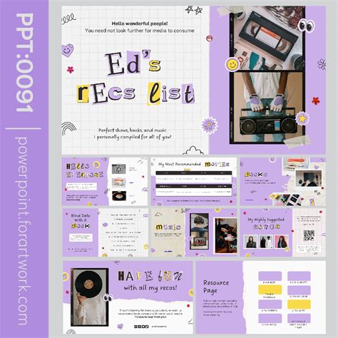 เทมเพลต Powerpoint สื่อการเรียนการสอน วิชาภาษาอังกฤษ English สีม่วง