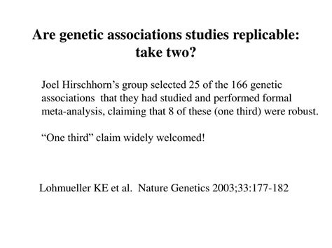 Ppt Genetic Meta Analysis And Mendelian Randomization Powerpoint