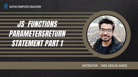 js functions parameters return statement part 1 youtube
