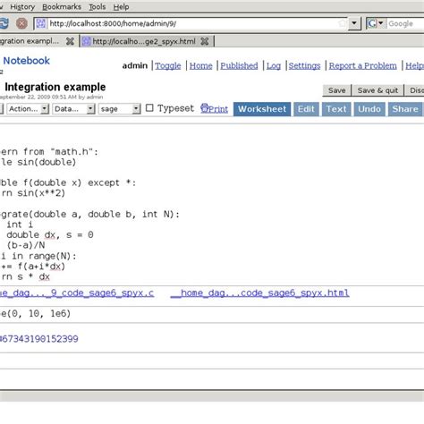 The Sage Notebook Allows Transparently Editing And Compiling Cython