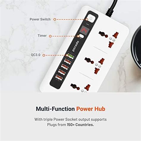 Porodo Power Socket Strip مرقاب Morgap