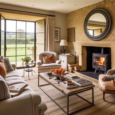 Premium Ai Image Modern Cottage Sitting Room Decor Interior Design