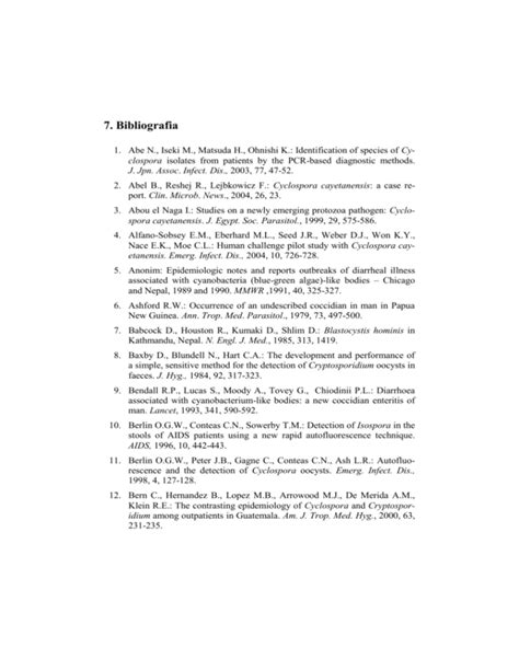 Cyclospora Spp Enigmatyczne Pasożyty Wewnątrzkomórkowe 1 7