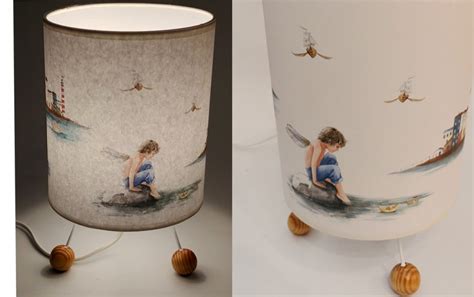 דלארטה תאורה מנורת גליל איור ים