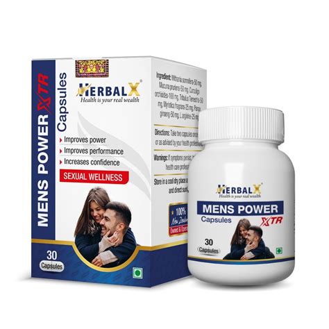 Herbalx Mens Power Xtr Capsule Improve Strength And Performance 30