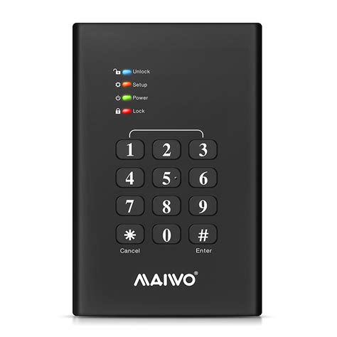 Maiwo Usb 3 0 2 5 Keypad Encrypted External Hard Drive Enclosure