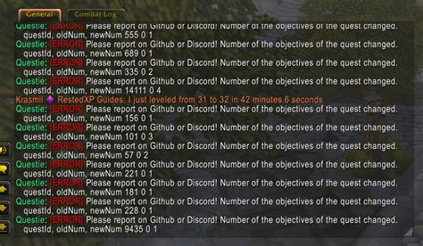 this whole stuff popped when i hit lvl 32 · issue 4555 · questie