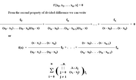 Lagrange Interpolation With Matlab Program Example
