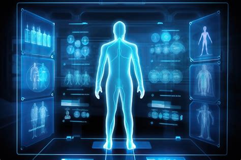 premium ai image generative ai illustration of medical technology