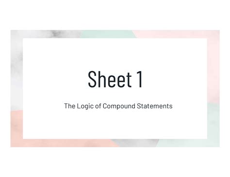 Solution Discrete Mathematics The Logic Of Compound Statements Examples With Explaining Answers