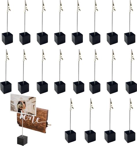 Senaimy 20 Stück Fotohalter Mit Klammern Memo Clip Halter Mit