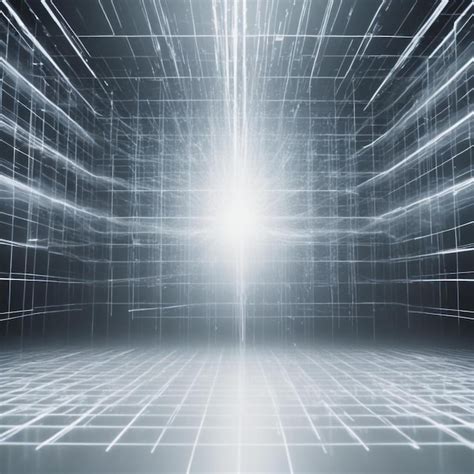 Immersive Experience A 3d Grid Room Design Creating A Captivating Spatial Illusion With Dynamic